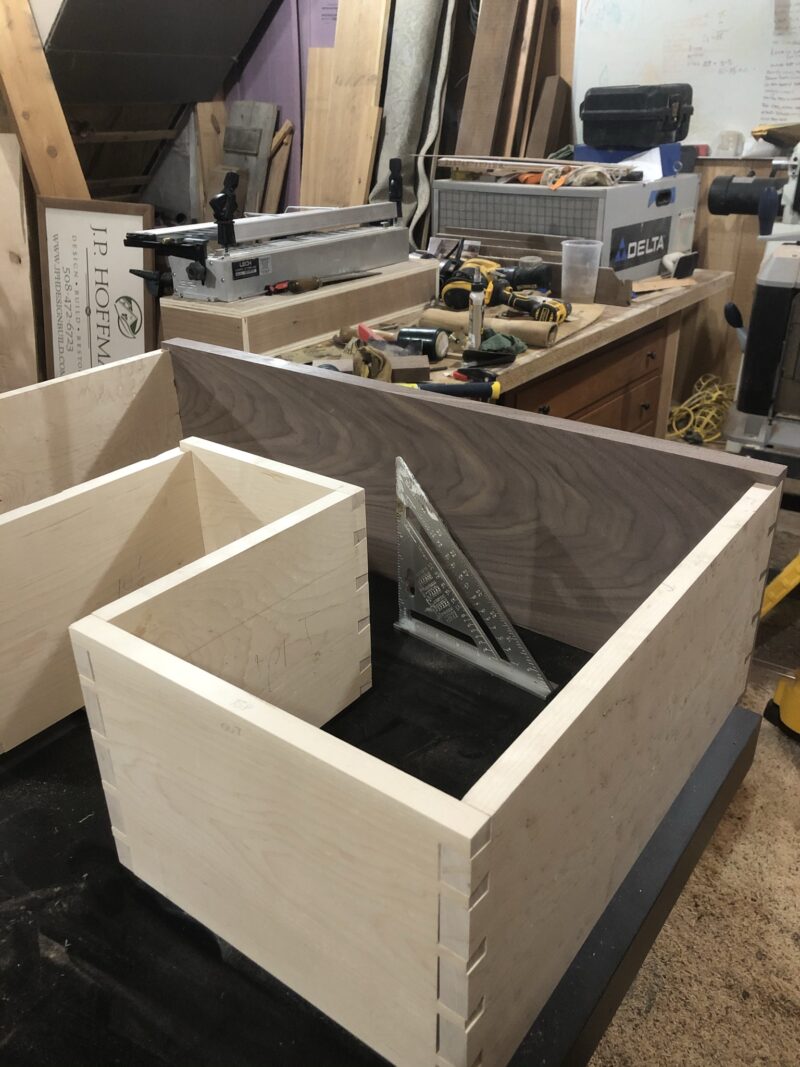 Custom Powder Room Vanity - Needham - J.P. Hoffman Design Build