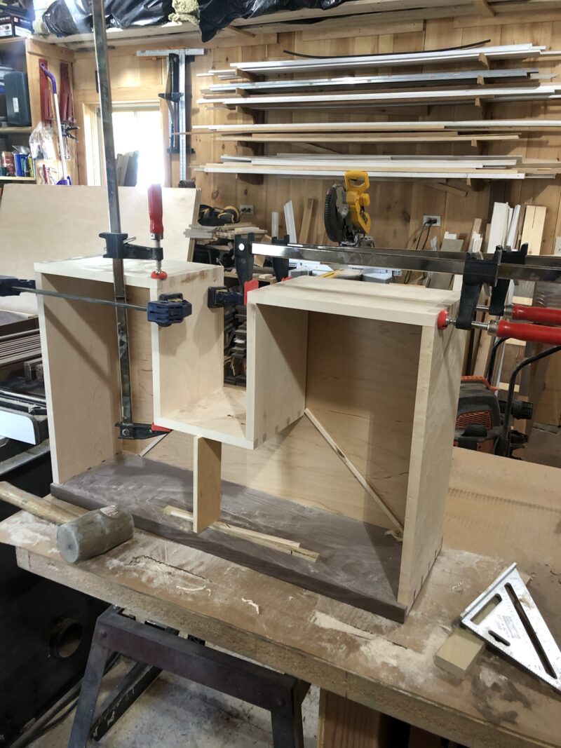 Custom Powder Room Vanity - Needham - J.P. Hoffman Design Build